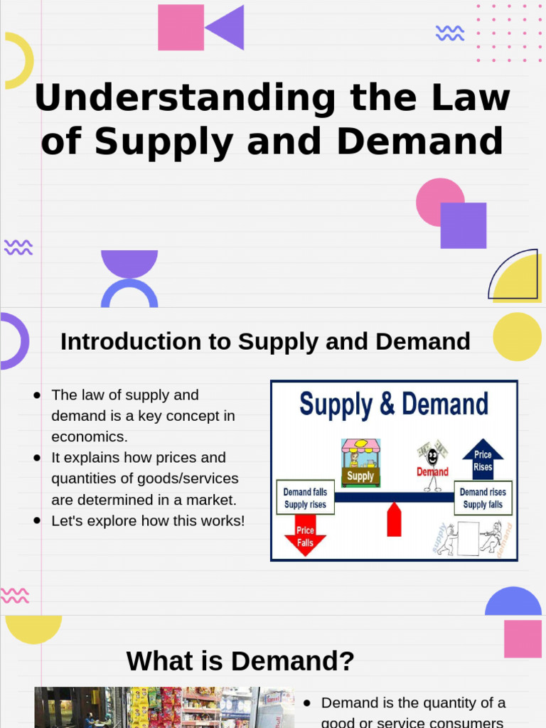 Supply and Demand | PDF