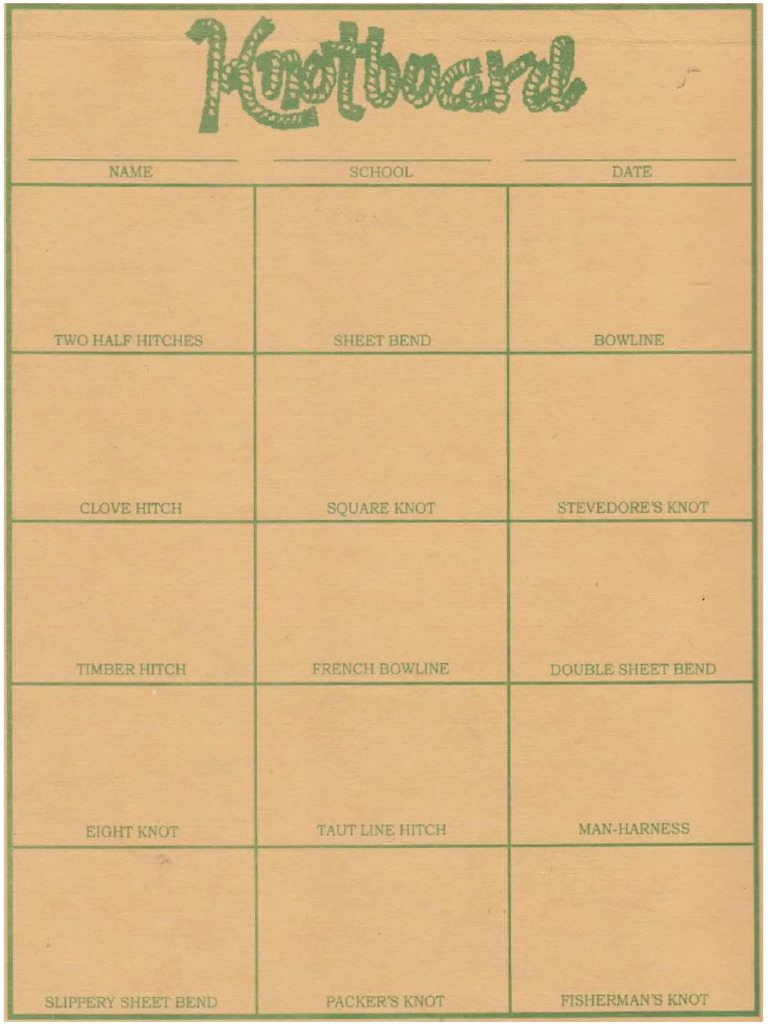 Knot Board | PDF