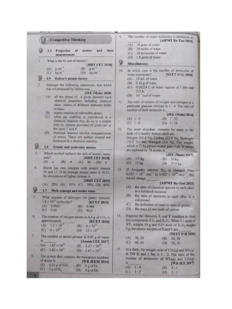 11 TH Test 3 CH 1 | PDF