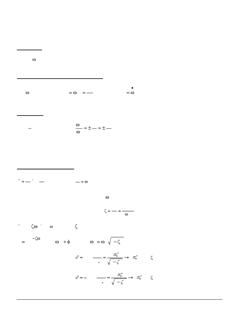 Formula Sheet | PDF
