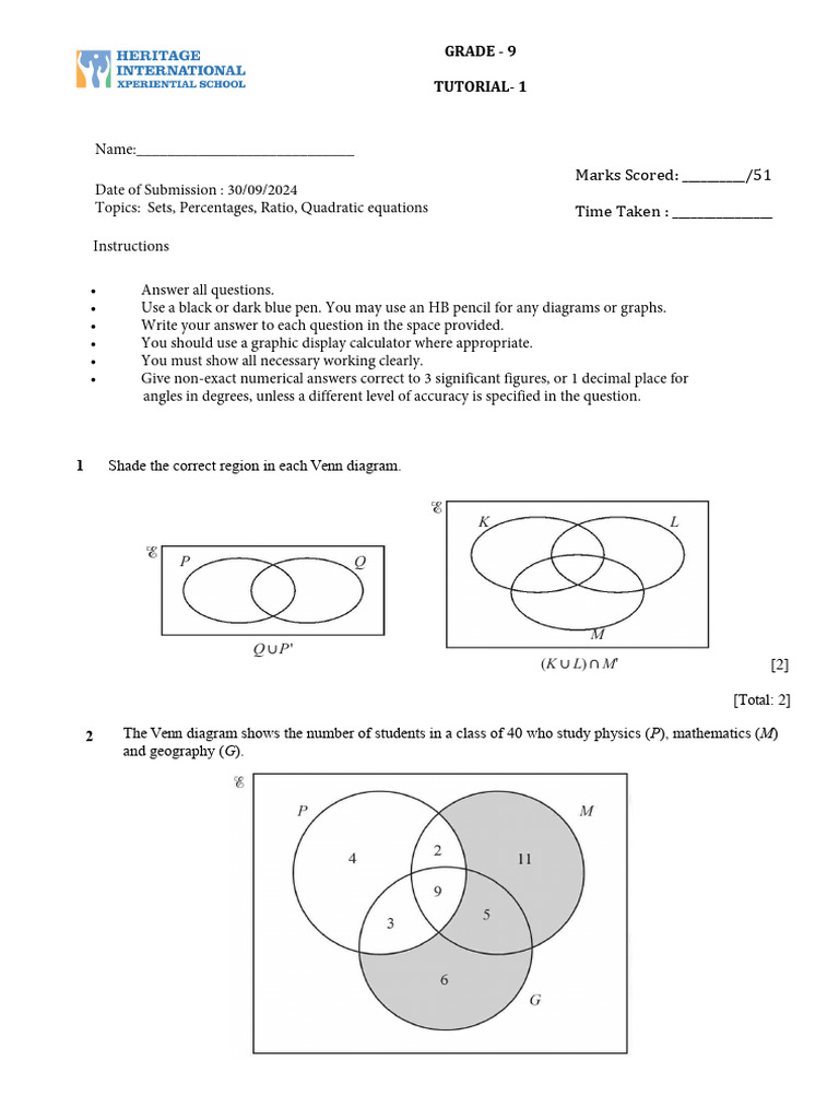 Tutorial1 - GRD 9 | PDF