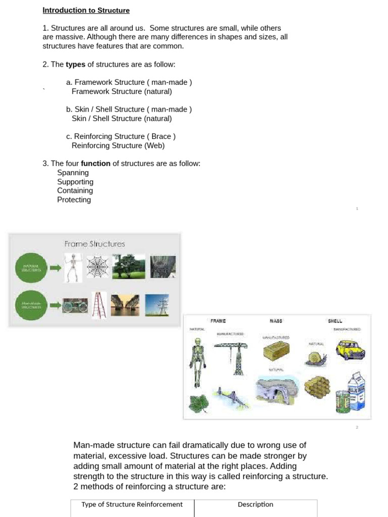 Structure Notes For DNT Lower Sec | PDF