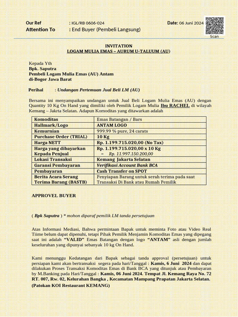 Undangan Pak Putra | PDF