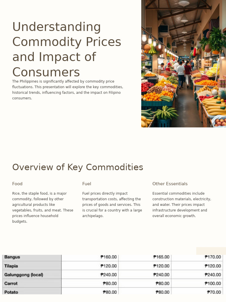 Understanding Commodity Prices in The Philippines | PDF