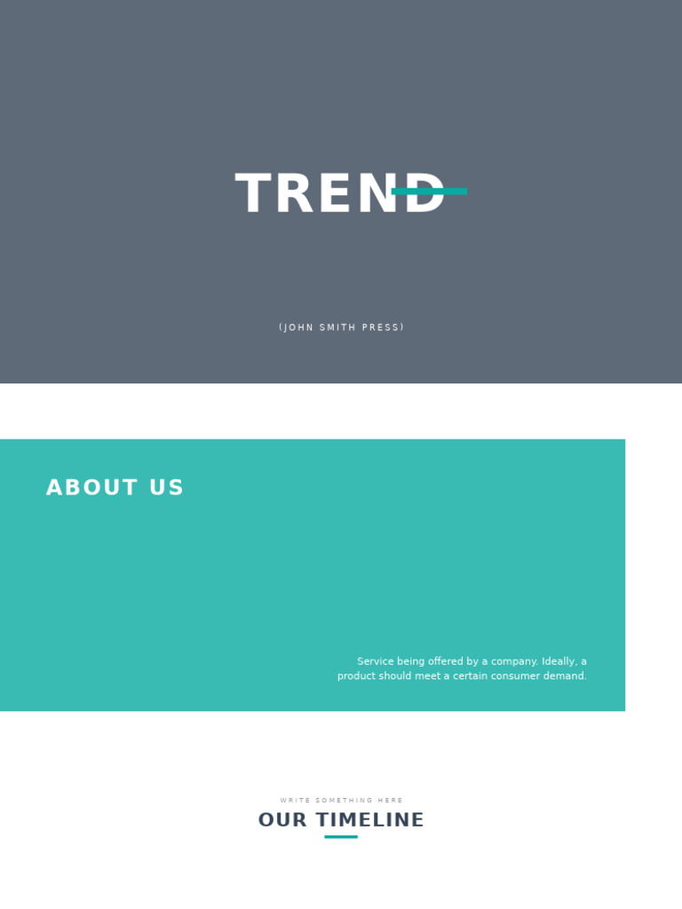 Trend PowerPoint Template Light | PDF