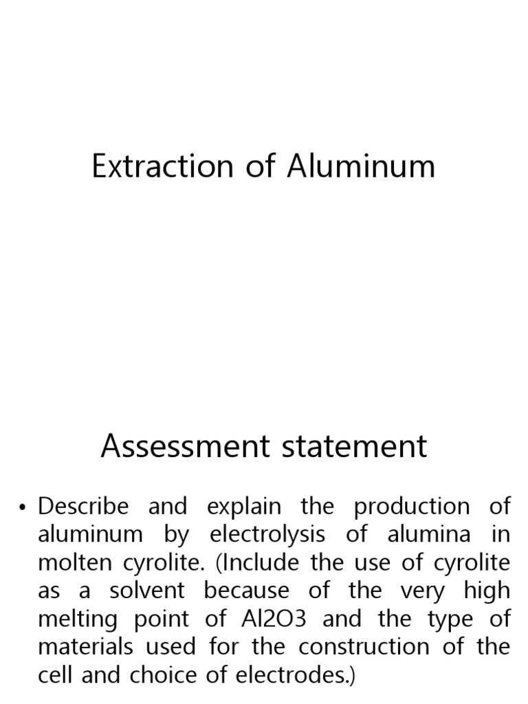 Extraction of Aluminum 1 | PDF