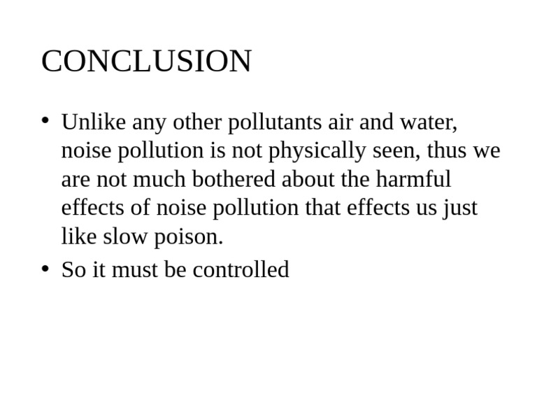 Light Pollution and Noise Pollution | PDF