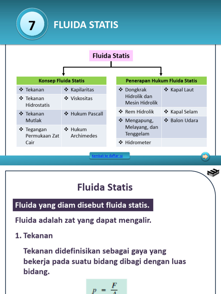 Bab 7 Fluida Statis | PDF