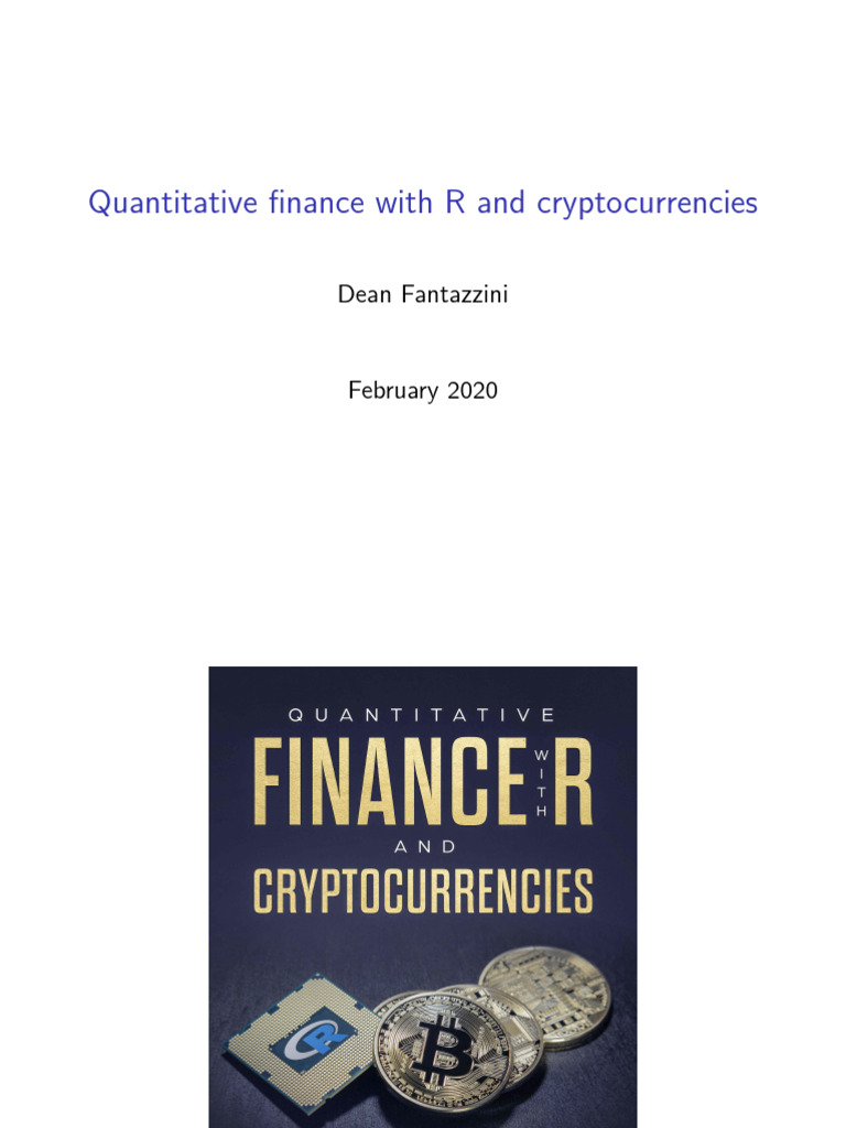 Quantitative Finance With R and Cryptocurrencies | PDF