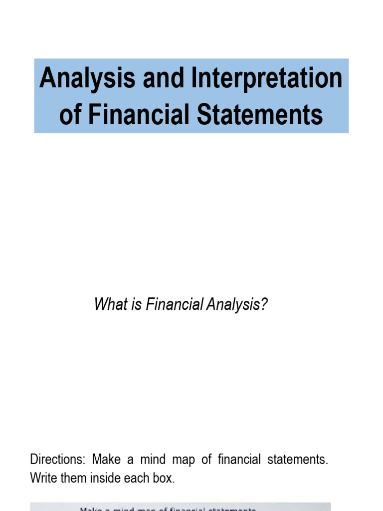 Analysis and Interpretation of Financial Statements | PDF