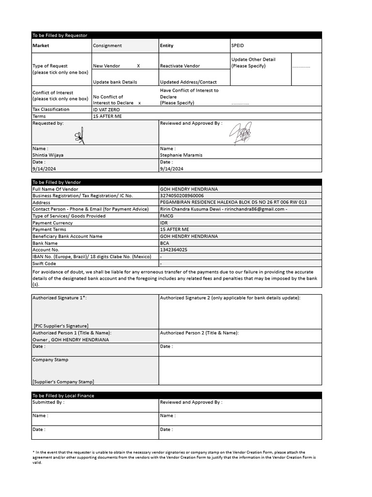 (Beautycoscrb) Vendor Doc - Consignment (Non-PKP Individual) - 1 ...