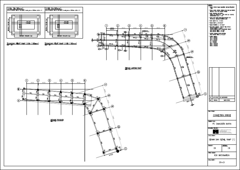 CB - sr-01 - Denah Dan Detail Ramp-Sr | PDF