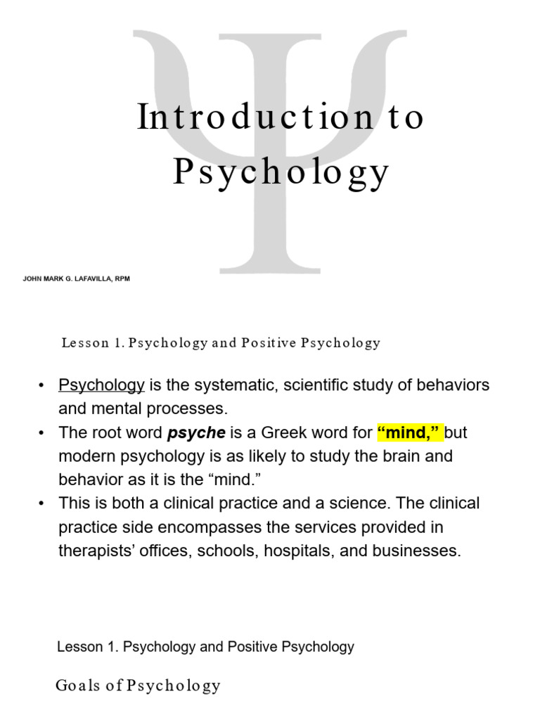 Intro To Psy Module 1 | PDF