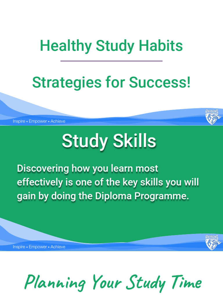 G11 Study Skills Lesson | PDF