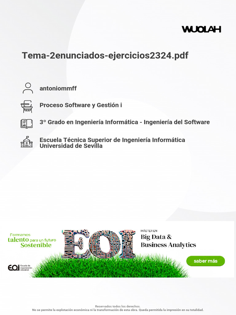 Wuolah Free Tema 2enunciados Ejercicios2324 | PDF