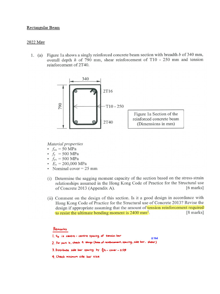 Rectangular Beam | PDF
