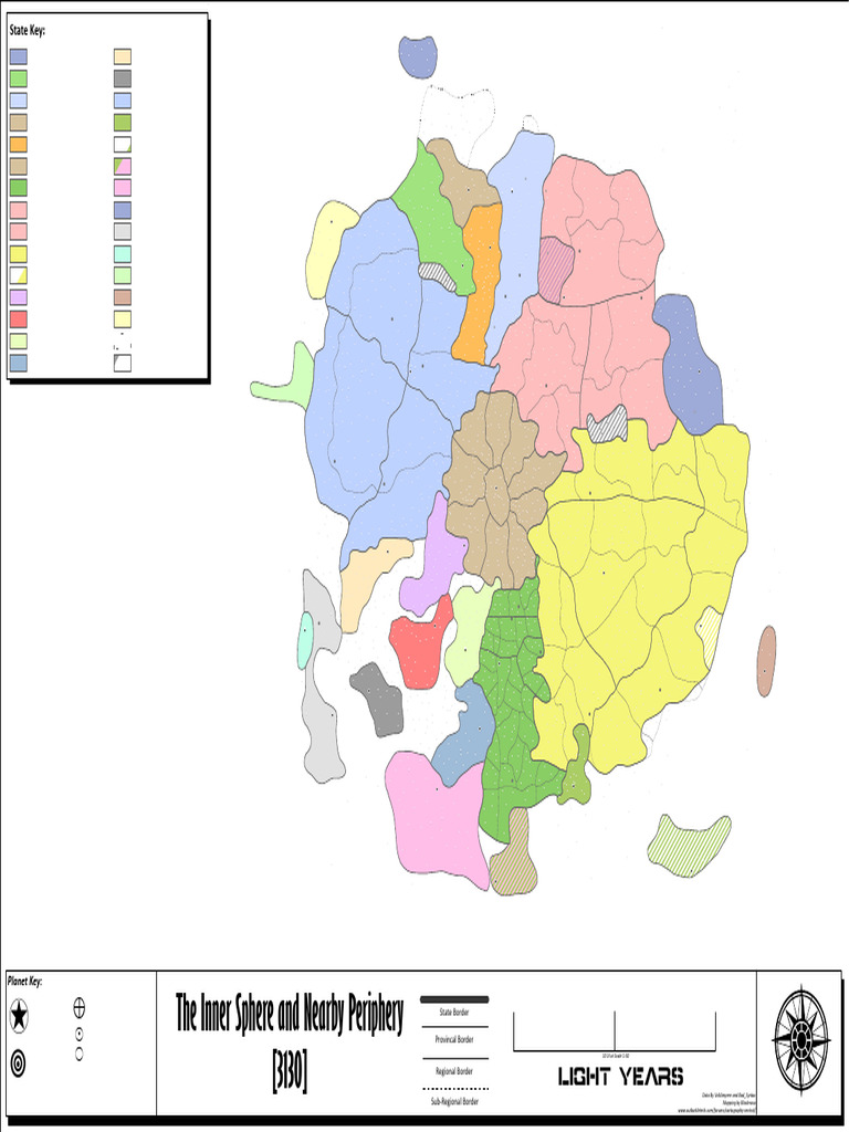 The Inner Sphere and Nearby Periphery (3130) : Light Years | PDF