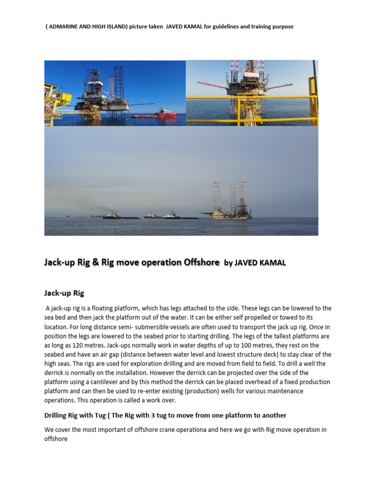Jack-Up Rig and Rig - Move by Javed Kamal | PDF