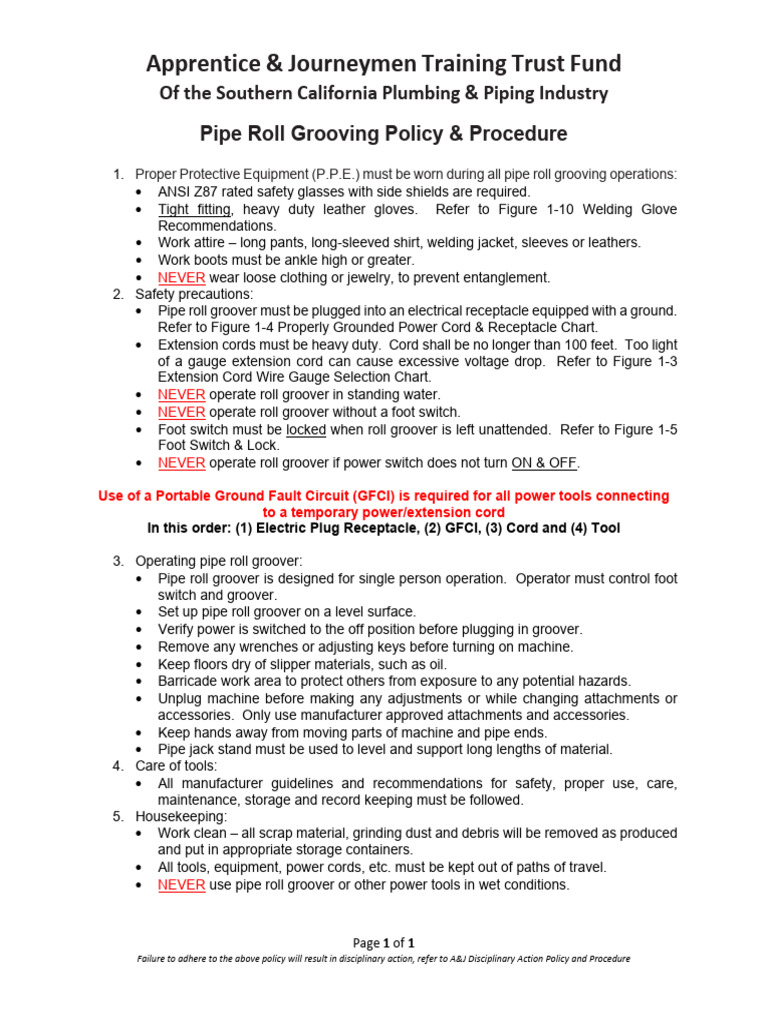 Pipe Roll Grooving | PDF