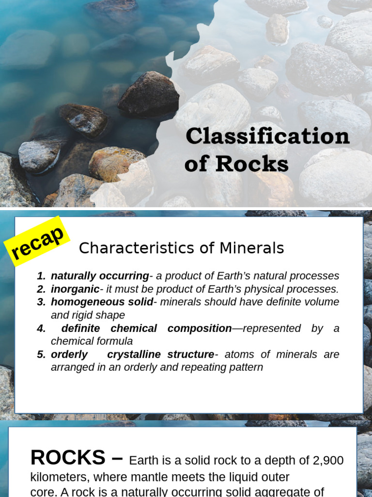 Classsification of Rocks | PDF