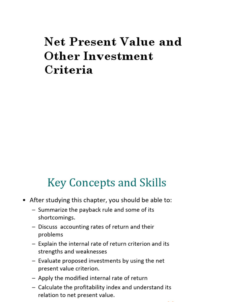 Investment Criteria | PDF