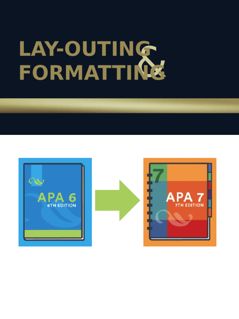 APA Lay Outing and Formatting | PDF