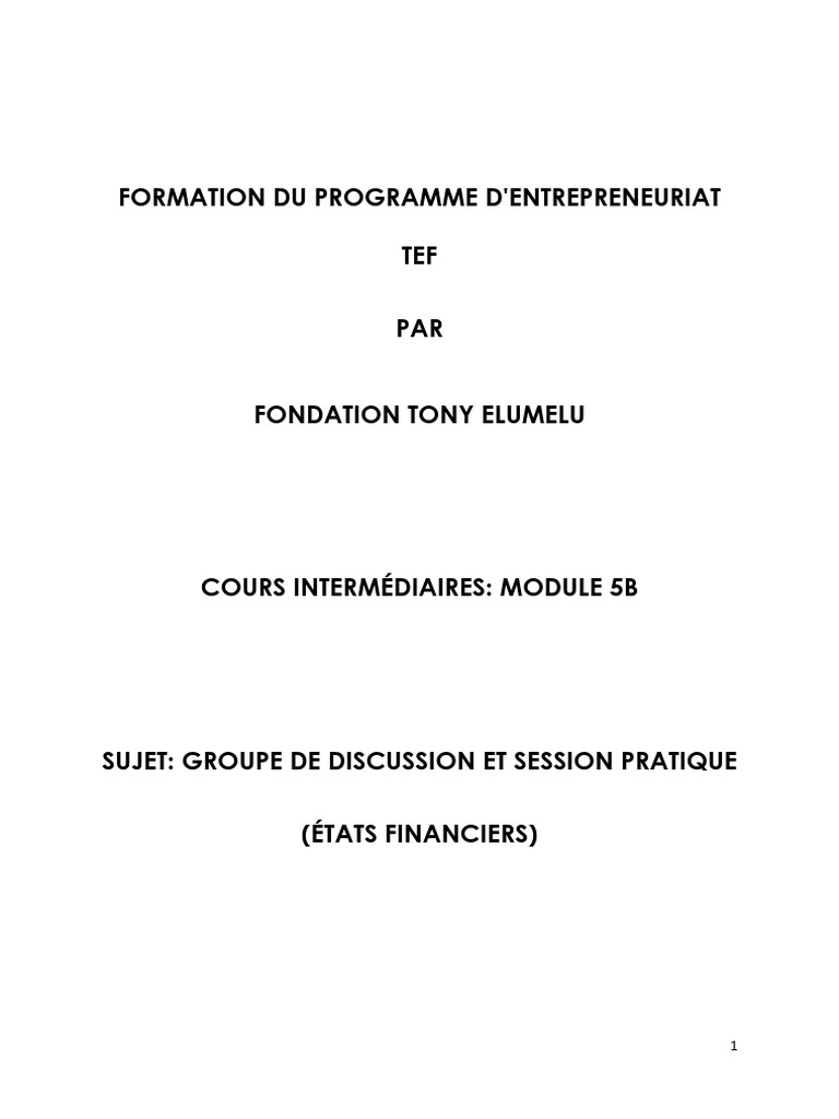 French - Intermediate Module 5B | PDF