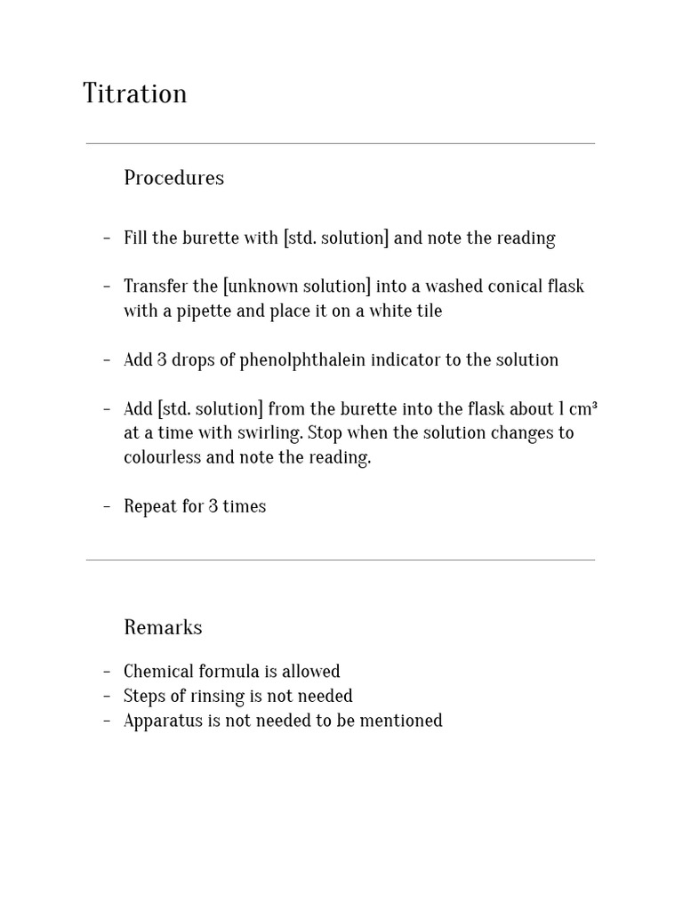 Titration Guidelines | PDF
