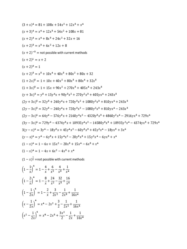 Solutions To Binomial Exercises | PDF