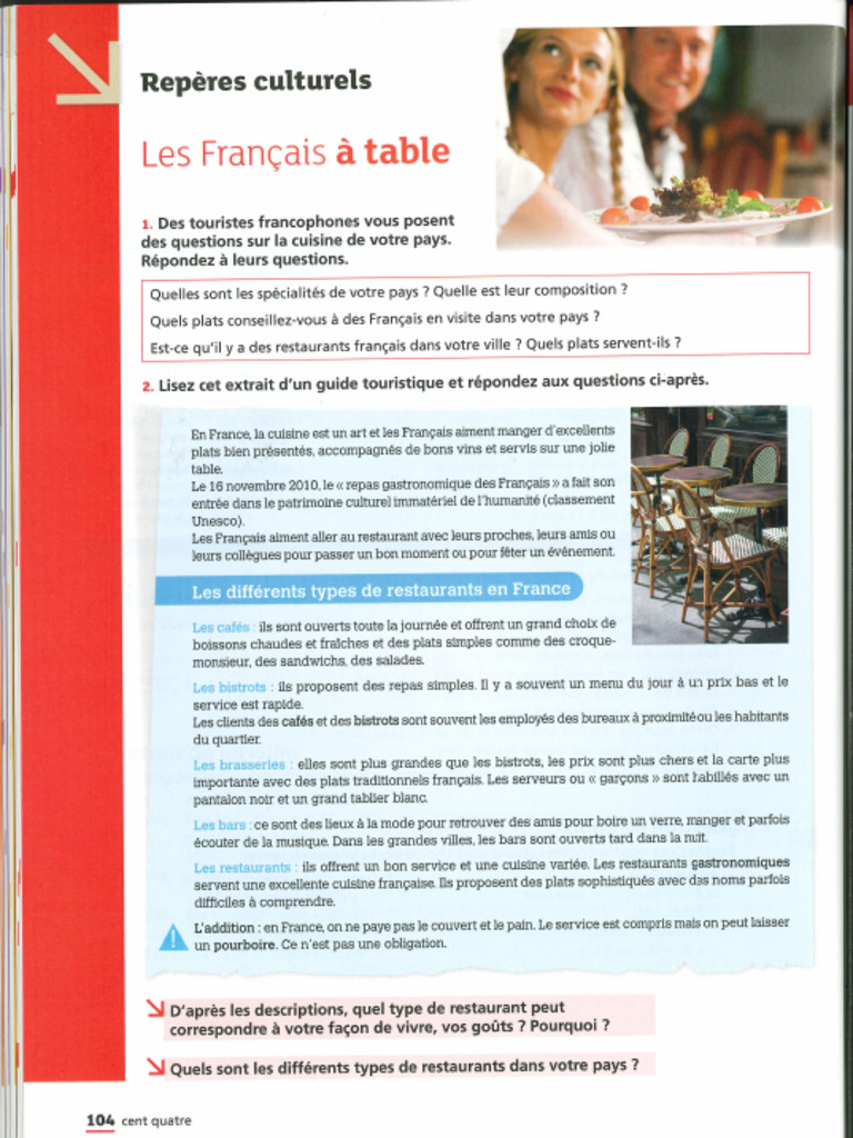 Les Francais A Table | PDF