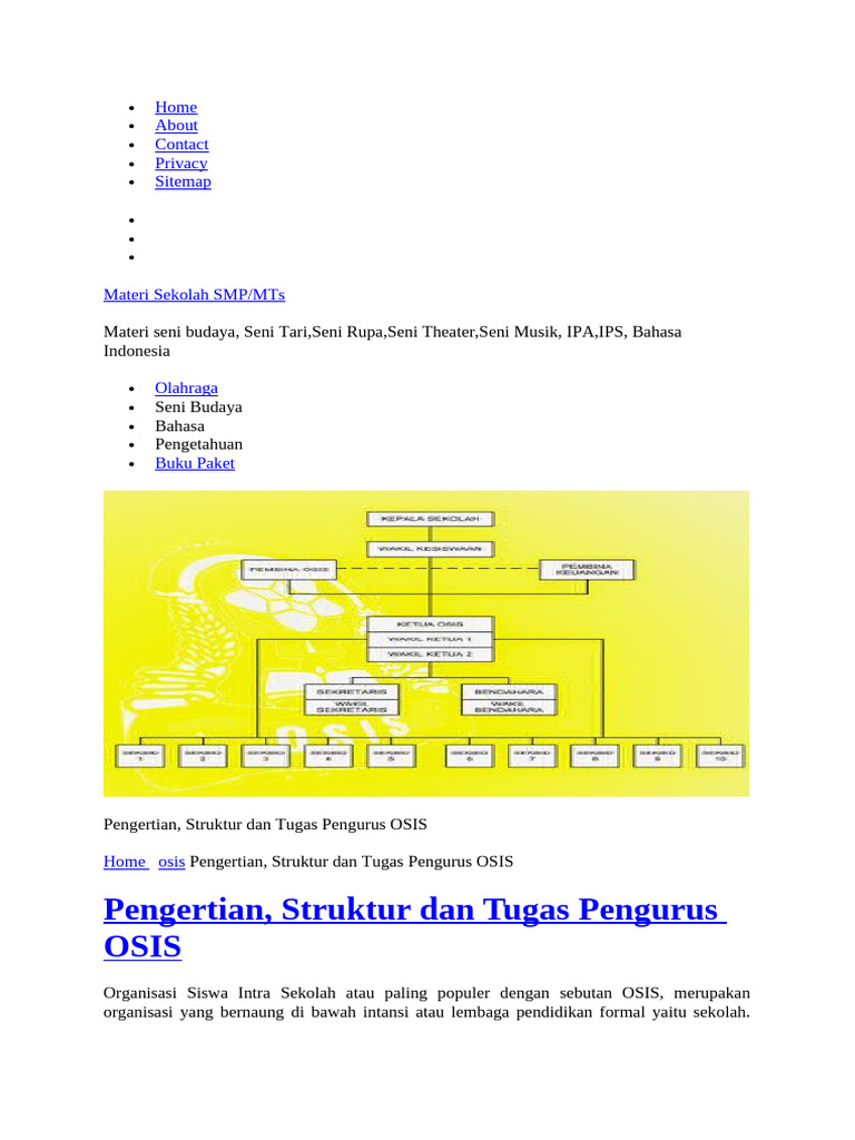 Tupoksi Osis | PDF