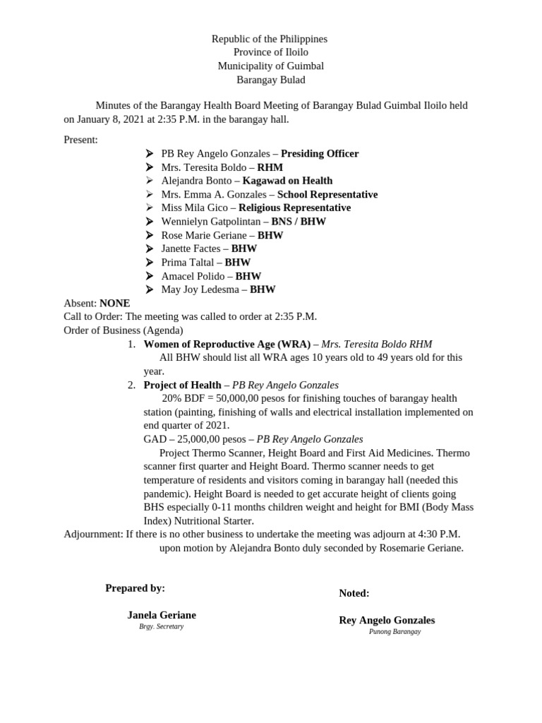 BULAD BHS Nologo | PDF