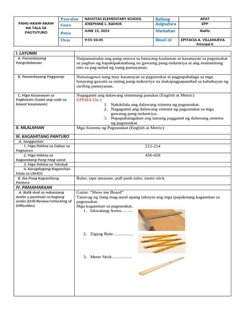 Grade 4-COT-EPP | PDF