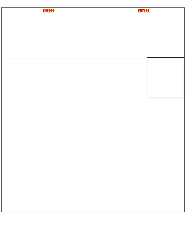 Sashu Hall Ticket Fiitjee 1109029732805230485 | PDF