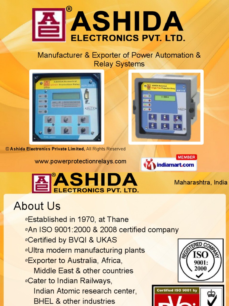 Ashida Electronics Private Limited Maharashtra India | PDF | Relay | Scada
