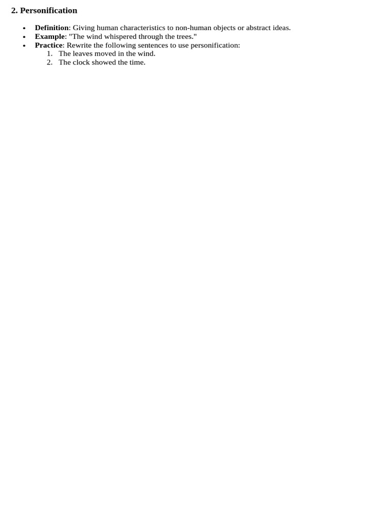 English Reviewer 7 - Personification | PDF