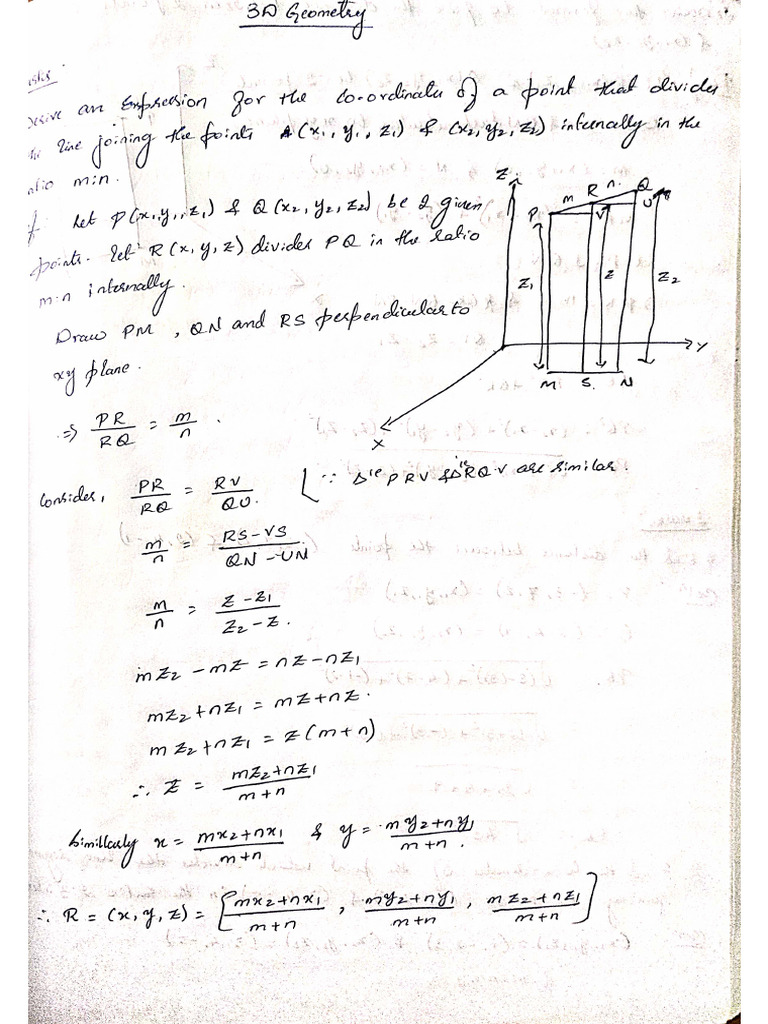 1st PU 3D Geometry | PDF