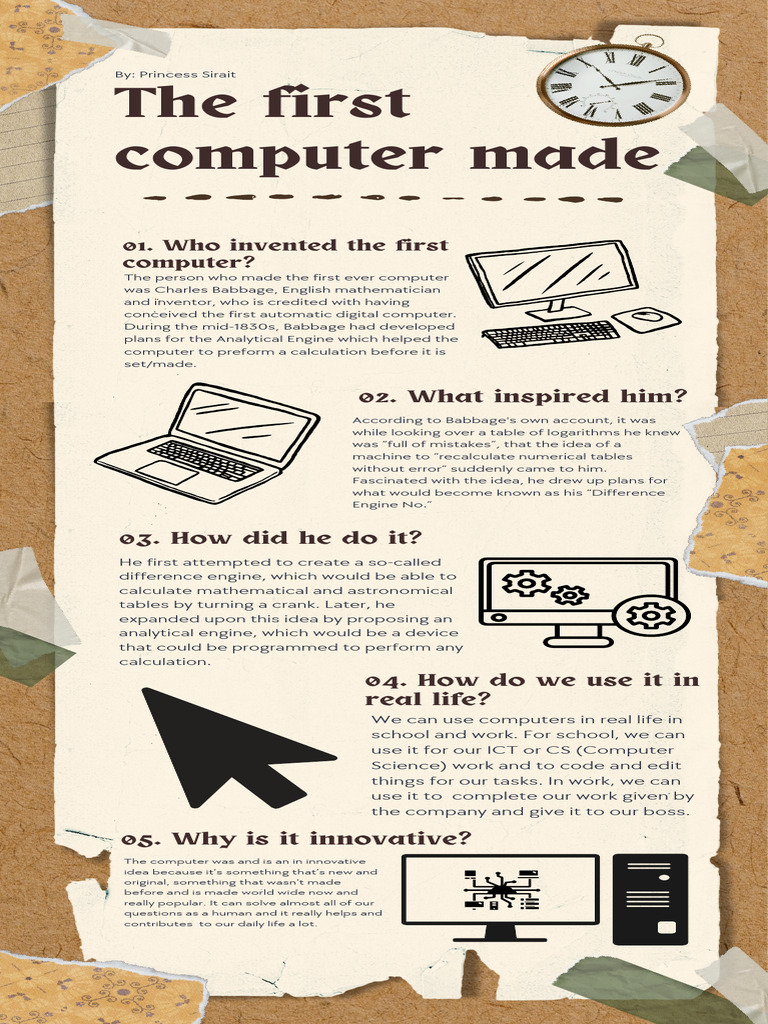 Brown and Cream Scrapbook Ancient History Infographic | PDF