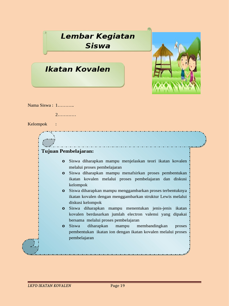 LKS Ikatan Kovalen Ok | PDF