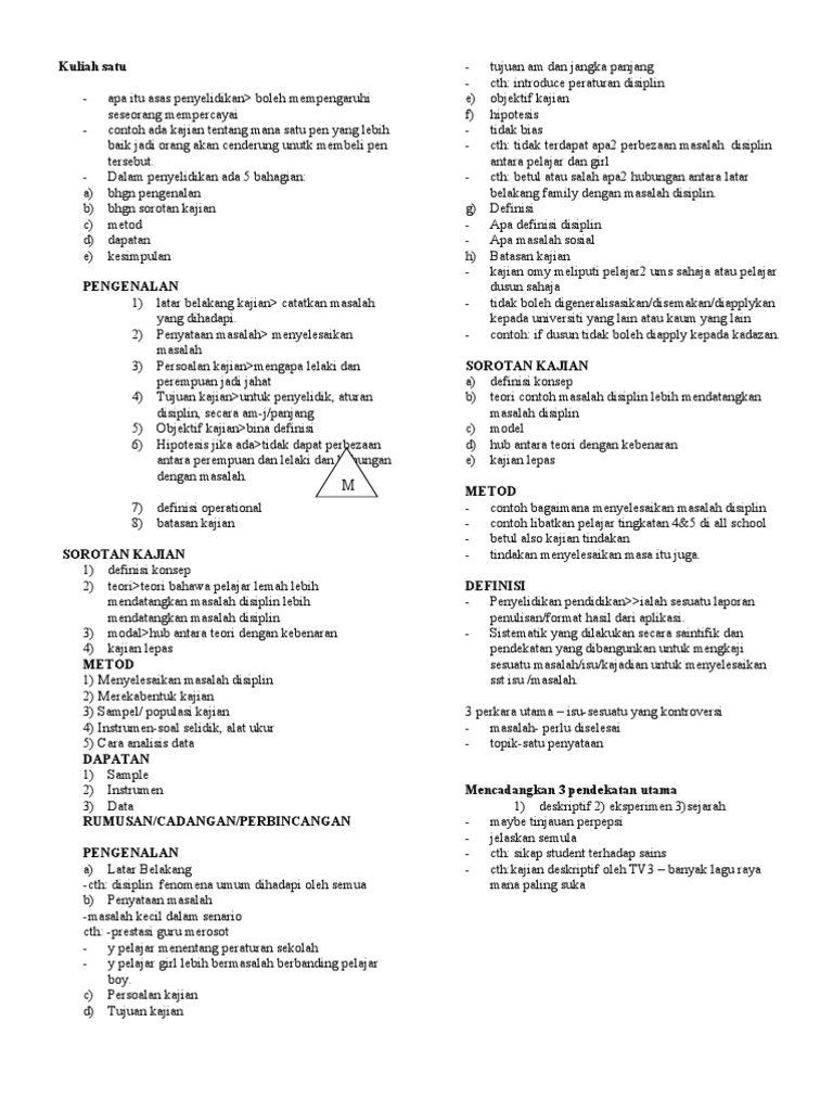 Nota Asas Penyelidikan | PDF