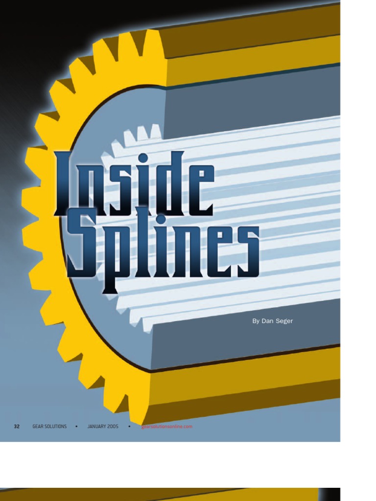 2005 01 01 Inside Splines | PDF | Gear | Mechanical Engineering