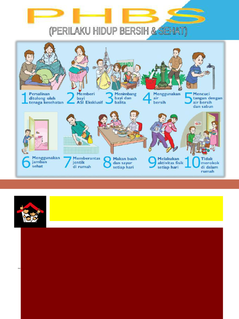6 Perilaku Hidup Bersih & Sehat (PHBS) Kelas A Dan B | PDF