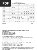 Mid-Term Exam Datesheet 2025-26 | PDF
