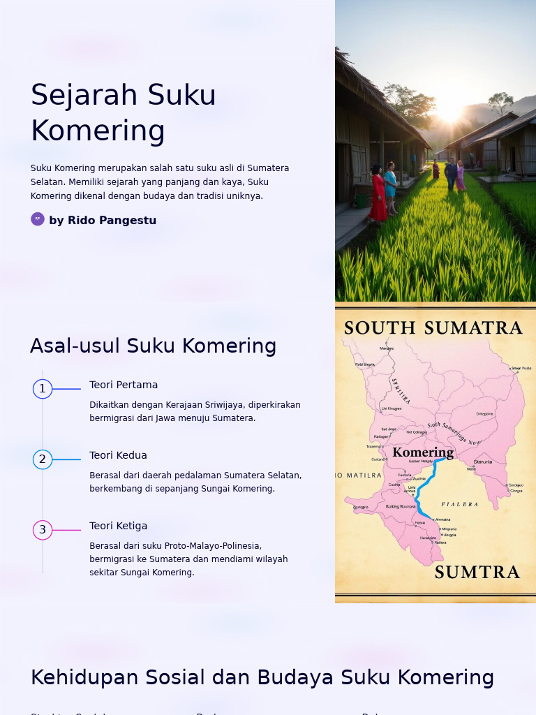 Sejarah Suku Komering | PDF