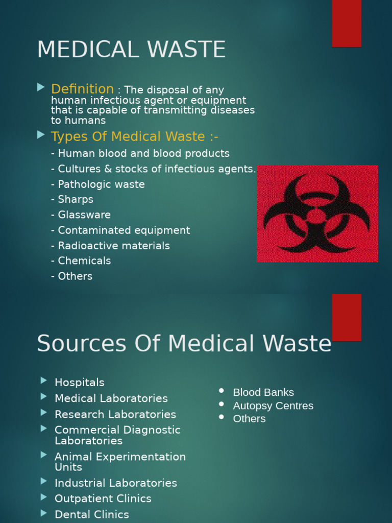 Medical Waste Management | PDF