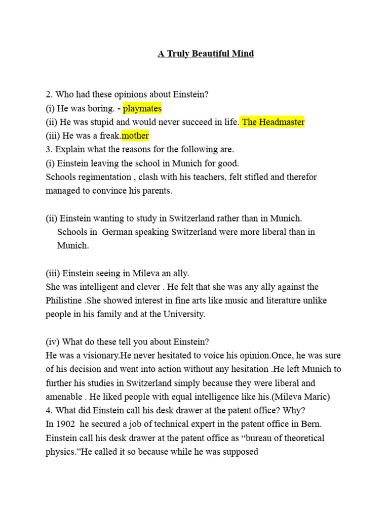 A Truly Beautiful Mind | PDF