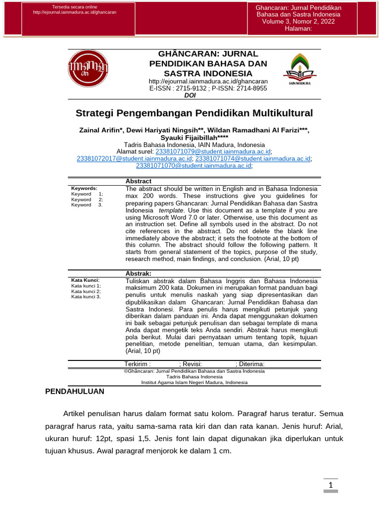 PEND. MULTIKULTURAL (Kel 4 - Strategi Pengembangan Pendidikan Multikultural) | PDF