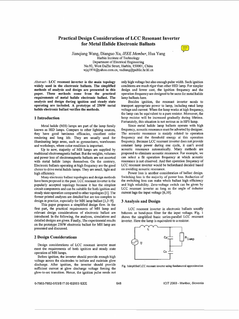 Practical Design of LCC | PDF | Power Inverter | Electrical Impedance