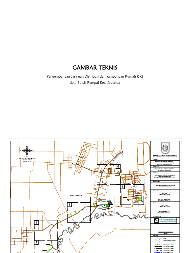 Gambar Teknis Seberida Dak 2022 | PDF