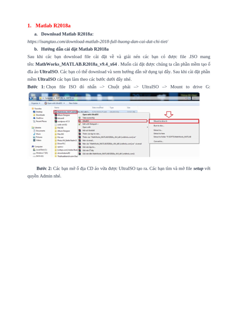 Hướng dẫn cài đặt Matlab | PDF
